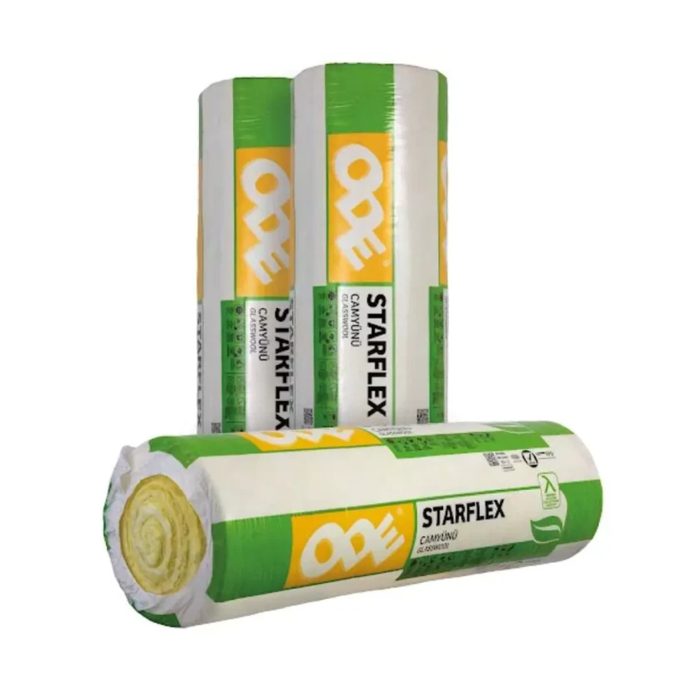 Мат рулонний з скляного волокна 50мм + 50мм ODE STARFLEX (1.2*6.25) (15 м2/рул)