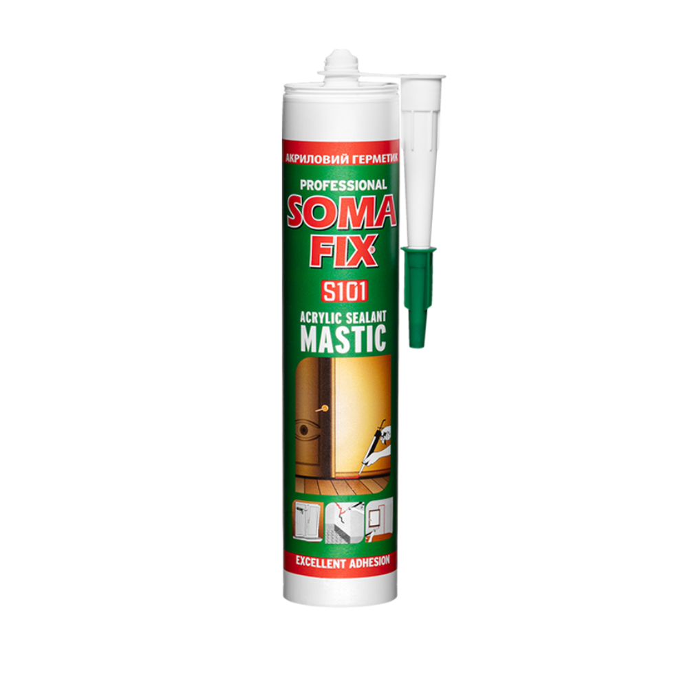 S101 Акриловий герметик Soma Fix білий 310 мл | купити Київ та Україна